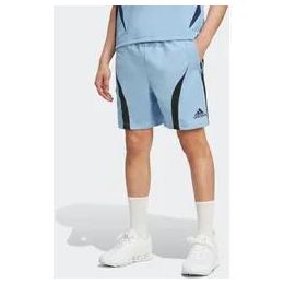 Shorts Adidas ORIGINALS "TEAMGEIST SHO", Herren, Gr. XL, N-Gr, schwarz (ash blau, schwarz), Obermaterial: 100% Polyester, Hosen Shorts, aus weichem Doppelstrick, Obermaterial aus Polyester