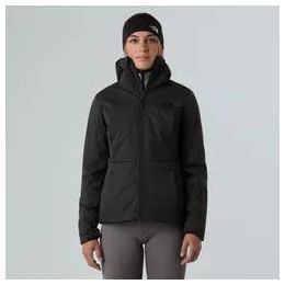 Funktionsjacke The North Face "W QUEST HIGHLOFT SOFT SHELL JACKET - EU", Damen, Gr. XL, tnf schwarz heather, Obermaterial: 100% Polyester, Jacken Funktionsjacke, f&uuml;r Outdoor-Abenteuer, mit elastischen &Auml;rmelb&uuml;ndchen