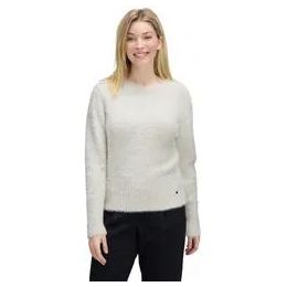 BETTY & CO Strickpullover BETTY & CO "Damen mit V-Ausschnitt", Damen, Gr. 46, cream, Strick, Obermaterial: 40% Polyamid, 30% Baumwolle, 20% Polyacryl, 10% Polyester, figurumspielend normal, Rundhals, Pullover Strickpullover