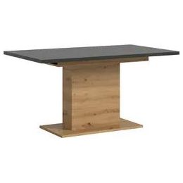 Esstisch Home Affaire "Motus, ausziehbar 150 -190 cm, inklusive 40 cm Einlegeplatte", artisan oak, grau nachbildung, artisan oak nachbildung, grau nachbildung, B:150cm H:76cm T:90cm, Tische, Esstisch, S&auml;ulengestell mit Bodenplatte, Tisch, K&uuml;chentisch, Esszimmer, K&uuml;che