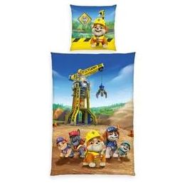Herding Bettw&auml;sche PAW PATROL "Paw Patrol Rubbel&Crew", bunt, B/L: 135cm x 200cm, 1 Stk., 1 Stk., Renforc&eacute;, B/L: 80cm x 80cm, 2 Stk., Renforc&eacute;, Obermaterial: 100% Baumwolle, Bettw&auml;sche, Bettw&auml;sche, Wendebettw&auml;sche