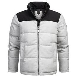 Steppjacke Ragwear "Waldess", Herren, Gr. XXXL (58), grau (hellgrau), Obermaterial: 100% Polyester. Futter: 100% Polyester. Wattierung: 100% Polyester, gerade h&uuml;ftbedeckend, hoch geschlossener Ausschnitt, &Auml;rmel ohne &Auml;rmelschlitz Rippstrickb&uuml;ndchen, Jacken Steppjacke, Gesteppte Herren Outdoorjacke in Woll-Optik