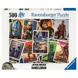 Puzzle Ravensburger "Star Wars - The Mandalorian, Auf der Suche nach dem Kind", bunt, Puzzles, KinderB:49cm H:36cm, Pappe, Made in Germany, B:49cm H:36cm
