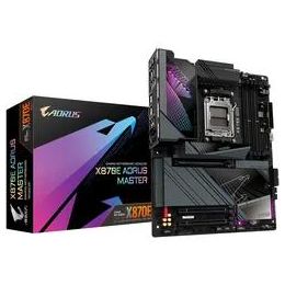 Gigabyte Mainboard "X870E AORUS MASTER Mainboard - Unterst&uuml;tzt AMD Ryzen 9000 CPUs, 16+2+2", schwarz, B:35cm H:8cm T:29,5cm, Mainboards