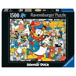 Puzzle Ravensburger "Donald Duck", bunt, Puzzles, KinderB:80cm H:60cm, Pappe, Made in Germany, B:80cm H:60cm