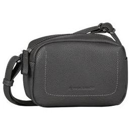 Handtasche Tom Tailor "Elis", Damen, Gr. B/H/T: 18,5cm x 13,5cm x 7cm, grau, Polyurethan, clean, gepflegt, gepr&auml;gtes Muster, unifarben, Taschen Handtasche, aus weich gek&ouml;rntem Lederimitat auff&auml;llige Ziernaht und feinem Logo