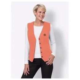 Jeansweste Classic Basics, Damen, Gr. 40, orange (papaya), 97% Baumwolle, 3% Elasthan, unifarben, Westen