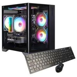 Hyrican GAMEMAX Gaming-PC "Infinity Mini BK 7616 AMD Ryzen 5 5500 RTX 5050 32GB DDR4 1TB SSD", schwarz, Microsoft Windows 11 Home (64 Bit), 32 GB RAM 1.000 GB SSD, Desktop-PCs, Windows 11