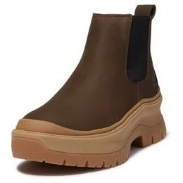 Chelseaboots Timberland "ROXIE LANEMID CHELSEA BOOT", Damen, Gr. 38, braun (schwarz braun nubuck), Leder, Schuhe Chelseaboots, Stiefelette, Winterschuhe, Ankle Boots