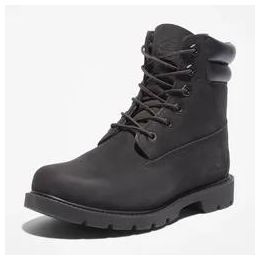 Schn&uuml;rboots Timberland "LINDEN WOODS 6 INCH LACE UP WATERPROOF BOOT", Damen, Gr. 38,5, schwarz, Leder, Schuhe Schn&uuml;rboots, Winterstiefel, Schn&uuml;rstiefel, Winterschuhe, wasserdicht
