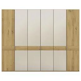 Kleiderschrank Musterring "Savona, Kleiderschrank, Schrank, Garderobe, teilmassiv Eiche", braun, B:300cm H:236cm, Schr&auml;nke, Kleiderschrank, T&uuml;ren in Bianco-Eiche massiv, Spiegel-/Glast&uuml;ren, verschiedene Gr&ouml;&szlig;en