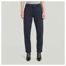 G-Star Raw Chinohose G-STAR "Kate Chino Boyfriend", Damen, Gr. 31, L&auml;nge 30, blau (salute), Web, Obermaterial: 97% Baumwolle, 3% Elasthan, unifarben, bequem lang, Hosen Chinohose
