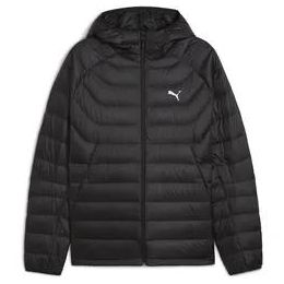 Daunenjacke Puma "PACKLITE Daunenjacke mit Kapuze Herren", Herren, Gr. M, schwarz, Obermaterial: 100% Polyester; Futter: 100% Polyester; F&uuml;llung: 90% Entendaunen, 10% Federn, Jacken Daunenjacke