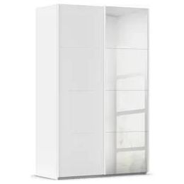 Schwebet&uuml;renschrank Rauch "Kleiderschrank Schrank Garderobe Schlafzimmerschrank EVELYN", wei&szlig; (alpinwei&szlig;), B:137cm H:223cm T:68cm, Holzwerkstoff, Schr&auml;nke, Schwebet&uuml;renschrank, in elegantem Stil mit Spiegel 5 Breiten viel Stauraum MADE IN GERMANY