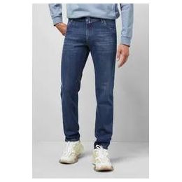 5-Pocket-Jeans MEYER "M5 Regular", Herren, Gr. 42, L&auml;nge 32, blau (marine), 98% Baumwolle, 2% Elasthan, unifarben, Basic, regular fit lang, Jeans 5-Pocket-Jeans, M5 Regular im Five Pocket Style