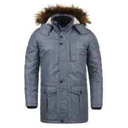 !Solid Wintermantel SOLID "Winterjacke SDOctavus", Herren, Gr. M, blau (ins bl mel), Obermaterial: 100% Polyester PES., M&auml;ntel Wintermantel