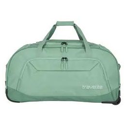 Weichgep&auml;ck-Trolley Travelite "KICK OFF Reisetasche mit Rollen", Gr. B/H/T: 77cm x 41cm x 38cm 120 l, gr&uuml;n, Polyester, unifarben, Koffer, gro&szlig;e Reise- und Freizeittasche &ndash; ideal als Reisegep&auml;ck