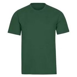 T-Shirt TRIGEMA "TRIGEMA T-Shirt DELUXE Baumwolle", Damen, Gr. L, gr&uuml;n (efeu), Single Jersey, 100% Baumwolle, Basic, lang, Rundhals, Shirts T-Shirt