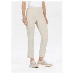 Stoffhose Stehmann, Damen, Gr. 34, N-Gr, kalk,124, Web, Obermaterial: 65% Baumwolle, 31% Polyamid, 4% Elasthan, unifarben, regular fit kn&ouml;chelfrei, Hosen Stoffhose, Sommerhose im Four-Pocket Style