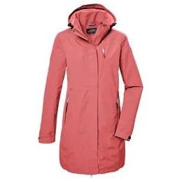 Parka Killtec "KOS 30 WMN PRK", Damen, Gr. 40, rot (hellrot), Obermaterial: 100% Polyester;Futter: 100% Polyester, Jacken Parka, Funktionsparka: wasser- und winddicht, atmungsaktiv, abnehmbare Kapuze