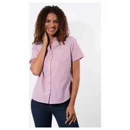 Hemdbluse Casual Looks, Damen, Gr. 52, ros&eacute;, 50% Baumwolle, 50% Polyester, unifarben, Blusen Hemdbluse