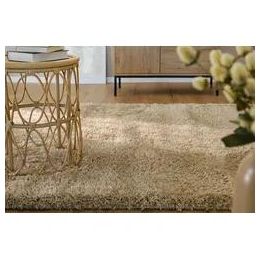 Hochflor-Teppich Esprit "YOGI ESP-096", beige (sand), B:80cm H:50mm L:300cm, Polyester, Teppiche, L&auml;ufer, flauschiger weicher Flor aus 100% recyceltem PET, Wohnzimmer
