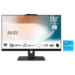 MSI All-in-One PC "Modern AM242P 1M-1870DE", schwarz, Microsoft Windows 11 Pro, 16 GB RAM 256 GB SSD, Desktop-PCs