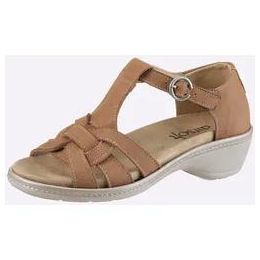 Sandalette Classic Basics, Damen, Gr. 41, cognac, Nubukleder, Schuhe Sandalette