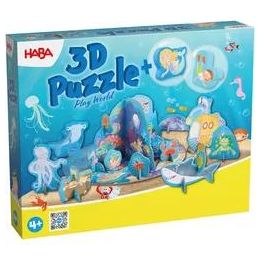 Puzzle Haba "3D Spielwelt Unterwasser", bunt, Puzzles, Kinder, Holz, Papier, Pappe, Motiv