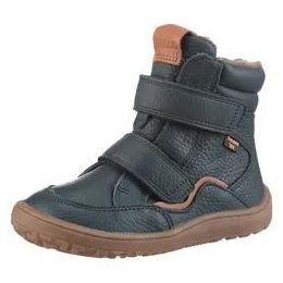 Barfu&szlig;schuh froddo "BAREFOOT TEX WINTER", M&auml;dchen, Gr. 31, blau (dunkelblau), Leder, Schuhe Barfu&szlig;schuh, Klettschuh, Winterstiefel mit TEX-Membrane