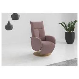 TV-Sessel Home Affaire "Glendale", aubergine, B:75cm H:112cm T:82cm, 100% Polyester, Sessel, wahlweise mit Aufstehhilfe, 2 Motoren und Akku