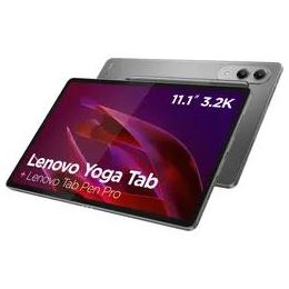 Lenovo Tablet "Yoga Tab (11,1 Zoll 3.2K LTPS Display) Qualcomm Snapdragon 8 Gen 3", luna grau, 256 GB, Tablets_EBookReader