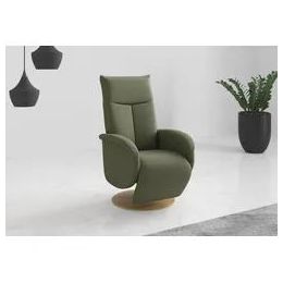 TV-Sessel Home Affaire "Glendale", olive, B:75cm H:112cm T:82cm, 95% Polyester, 5% Polyamid, Sessel, wahlweise mit Aufstehhilfe, 2 Motoren und Akku