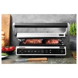 Kontaktgrill Gastroback "42542 Design BBQ Advanced Smart", silber (silberfarben), B:37,5cm H:17cm T:36cm, Kontaktgrill_Standgrill_Tischgrill_Teppanyakigrill
