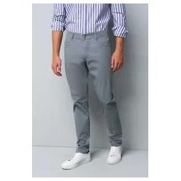 Chinos MEYER "Chino", Herren, Gr. 40, L&auml;nge 34, grau, 97% Baumwolle, 3% Elasthan, unifarben, slim fit lang, Hosen, M5 Serie, sportliche Five Pocket