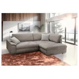 Ecksofa exxpo - SOFA FASHION "Casa Grande inkl. Bettfunktion & Bettkasten, bequem", braun (hellbraun, braun), B:268cm H:90cm T:178cm, Sofas, Ecksofa, Breite 268cm, L-Form, guter Sitzkomfort, gro&szlig;e Liegefl&auml;che