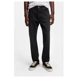 HUGO BOSS Regular-fit-Jeans HUGO BLUE "Jonah", Herren, Gr. 33, L&auml;nge 34, grau (dunkelgrau021), Denim/Jeans, Obermaterial: 100% Baumwolle, unifarben, regular fit lang, Jeans, regular fit