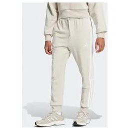 Sporthose Adidas SPORTSWEAR "M 3S FT TC PT", Herren, Gr. 3XL, N-Gr, wonder alumina, wei&szlig;, Obermaterial: 55% Baumwolle, 36% Polyester, 9% Viskose, Hosen Sporthose, schmal zulaufende Beinform, f&uuml;r sportliche Aktivit&auml;ten