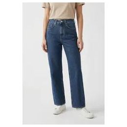 Straight-Jeans Pepe Jeans "UHW &ndash; Ultra High Waist", Damen, Gr. 29, L&auml;nge 30, mid blau, Denim/Jeans, Obermaterial: 99% Baumwolle, 1% Elasthan, straight fit lang, Jeans Straight-Jeans, mit hohem Bund