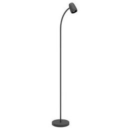Eglo Stehlampe "CARLO Stehlampe - Stahl - E14 - 1X18W - IP20", schwarz, 1, H: 170cm, 1 Stk., Leuchten, Standlampe, 170 cm, Flexarm, schwenkbar, Leselampe, Wohnzimmerlampe, Stehlampe