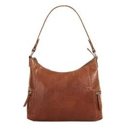 SPIKES & SPARROW Shopper SPIKES & SPARROW, Damen, Gr. B/H/T: 32cm x 26cm x 8cm onesize, braun (cognac), Leder, used, Taschen Shopper, echt Leder