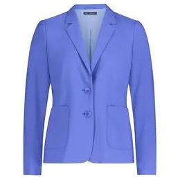 Kurzblazer Betty Barclay "Damen langarm", Damen, Gr. 46, adria blau, Obermaterial: 86% Polyester, 14% Elasthan; Futter: 100% Polyester, tailliert normal, Blazer Kurzblazer