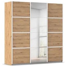 Kleiderschrank Rauch "Schwebet&uuml;renschrank OTTO ́s Choice Garderobe Schrank TOP ANGEBOT Avola", beige (eiche artisan, leisten wei&szlig;), B:203cm H:210cm T:62cm, Holzwerkstoff, Schr&auml;nke, Kleiderschrank, mit eleganten Zierleisten in Chrom, Schwarz oder Wei&szlig; MADE IN GERMANY