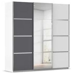 Kleiderschrank Rauch "Schwebet&uuml;renschrank OTTO ́s Choice Garderobe Schrank TOP ANGEBOT Avola", wei&szlig; (alpinwei&szlig;, graumetallic, leisten chrom), B:203cm H:229cm T:62cm, Holzwerkstoff, Schr&auml;nke, Kleiderschrank, mit eleganten Zierleisten in Chrom, Schwarz oder Wei&szlig; MADE IN GERMANY