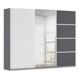 Kleiderschrank Rauch "Schwebet&uuml;renschrank OTTO ́s Choice Garderobe Schrank TOP ANGEBOT Avola", grau (graumetallic, alpinwei&szlig;, leisten wei&szlig;), B:271cm H:210cm T:62cm, Holzwerkstoff, Schr&auml;nke, Kleiderschrank, mit eleganten Zierleisten in Chrom, Schwarz oder Wei&szlig; MADE IN GERMANY