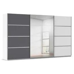Kleiderschrank Rauch "Schwebet&uuml;renschrank OTTO ́s Choice Garderobe Schrank TOP ANGEBOT Avola", wei&szlig; (alpinwei&szlig;, graumetallic, leisten chrom), B:360cm H:229cm T:62cm, Holzwerkstoff, Schr&auml;nke, Kleiderschrank, mit eleganten Zierleisten in Chrom, Schwarz oder Wei&szlig; MADE IN GERMANY