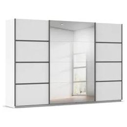Kleiderschrank Rauch "Schwebet&uuml;renschrank OTTO ́s Choice Garderobe Schrank TOP ANGEBOT Avola", wei&szlig; (alpinwei&szlig;, leisten graumetallic), B:315cm H:229cm T:62cm, Holzwerkstoff, Schr&auml;nke, Kleiderschrank, mit eleganten Zierleisten in Chrom, Schwarz oder Wei&szlig; MADE IN GERMANY