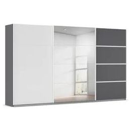 Kleiderschrank Rauch "Schwebet&uuml;renschrank OTTO ́s Choice Garderobe Schrank TOP ANGEBOT Avola", grau (graumetallic, alpinwei&szlig;, leisten wei&szlig;), B:360cm H:229cm T:62cm, Holzwerkstoff, Schr&auml;nke, Kleiderschrank, mit eleganten Zierleisten in Chrom, Schwarz oder Wei&szlig; MADE IN GERMANY