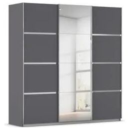Kleiderschrank Rauch "Schwebet&uuml;renschrank OTTO ́s Choice Garderobe Schrank TOP ANGEBOT Avola", grau (graumetallic, leisten chrom), B:203cm H:210cm T:62cm, Holzwerkstoff, Schr&auml;nke, Kleiderschrank, mit eleganten Zierleisten in Chrom, Schwarz oder Wei&szlig; MADE IN GERMANY