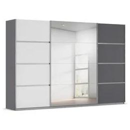 Kleiderschrank Rauch "Schwebet&uuml;renschrank OTTO ́s Choice Garderobe Schrank TOP ANGEBOT Avola", grau (graumetallic, alpinwei&szlig;, leisten chrom), B:315cm H:229cm T:62cm, Holzwerkstoff, Schr&auml;nke, Kleiderschrank, mit eleganten Zierleisten in Chrom, Schwarz oder Wei&szlig; MADE IN GERMANY
